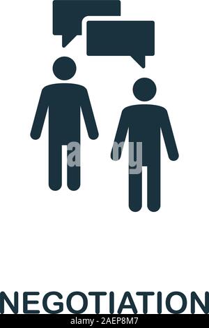 negotiation table icon Vector Glyph Illustration Stock Vector Image ...