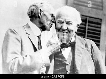 Henry Ford and Thomas Edison, American Inventors Stock Photo - Alamy