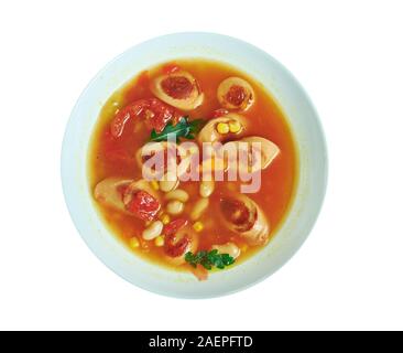 Manestra, vegetable stew from Istria and made with spring corn, which ...