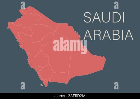 Saudi Arabia political map of administrative divisions - provinces or ...