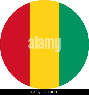 Guinea flag icon. Original simple design of the guinean flag, map ...