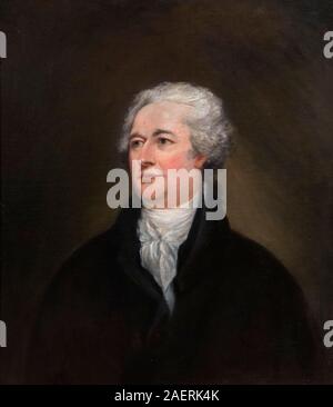 A portrait of Alexander Hamilton by John Trumbull, painted in 1832 ...
