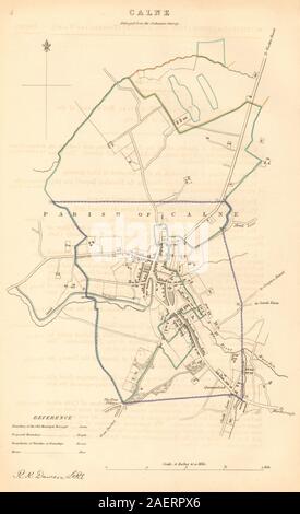 CALNE borough/town plan. REFORM ACT. Quemerford. Wiltshire. DAWSON 1832 ...
