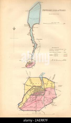 NEWPORT, ISLE OF WIGHT borough/town plan. BOUNDARY REVIEW. IOW. DAWSON ...