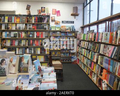 Interior of High Peak Bookstore and Cafe at Brierlow Bar near Buxton ...