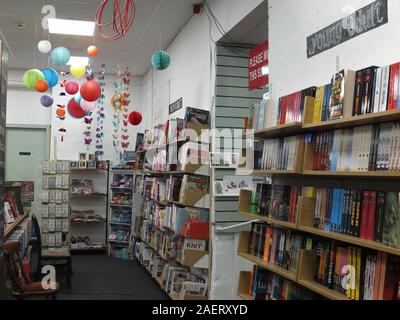 Interior of High Peak Bookstore and Cafe at Brierlow Bar near Buxton ...