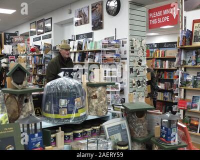 Interior of High Peak Bookstore and Cafe at Brierlow Bar near Buxton ...