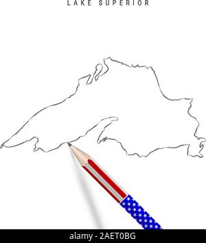 Lake Superior (Canada, United States, North America, us, Great Lakes ...