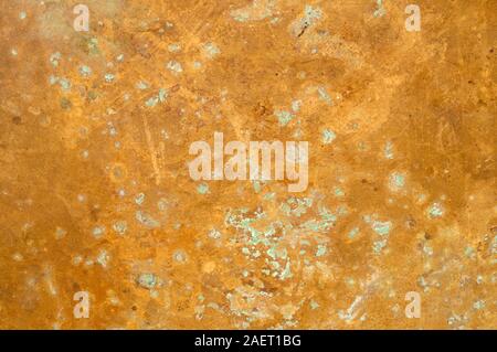 Oxidized copper plate surface texture, abstract corroded metal Stock ...