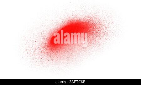 spilled red paint isolated on white background Stock Photo - Alamy