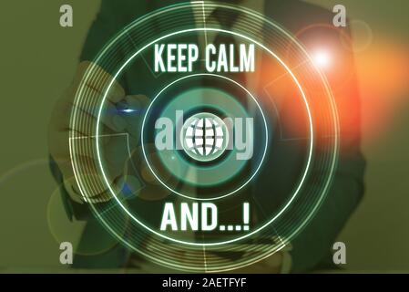 Handwriting text writing Keep Calm And. Conceptual photo motivational ...