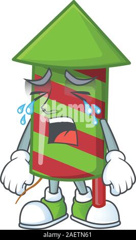 Crying cute rocket character cartoon Stock Vector Image & Art - Alamy