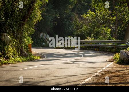 Beautiful Ghat road along the mountain range of Talamalai Reserve ...