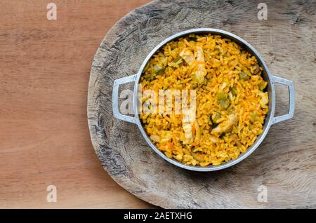 Panamanian rice with chicken Stock Photo - Alamy
