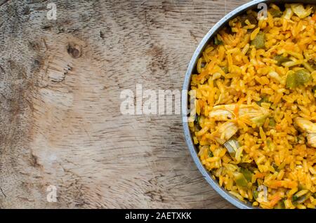 Panamanian rice with chicken Stock Photo - Alamy