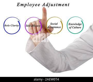 Diagram of Employee Adjustment Stock Photo - Alamy