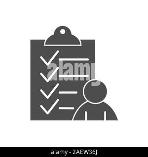 Editable icon of the ballot paper, survey or questionnaire of the ...
