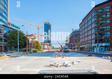 Bratislava, Slovakia - August 30, 2019: Beautiful buildings on Sturova ...
