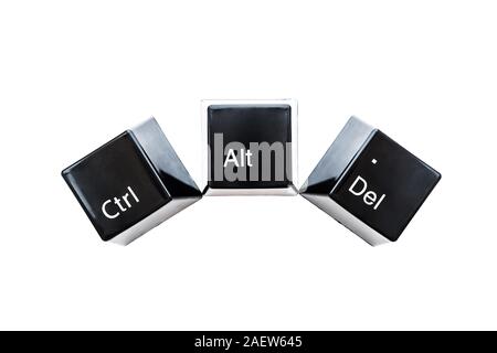 A keyboard with a labeled button - Restart Stock Photo - Alamy