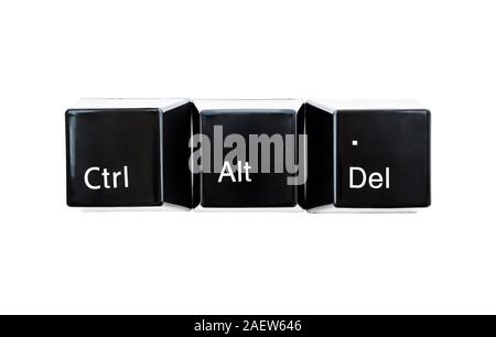 A keyboard with a labeled button - Restart Stock Photo - Alamy