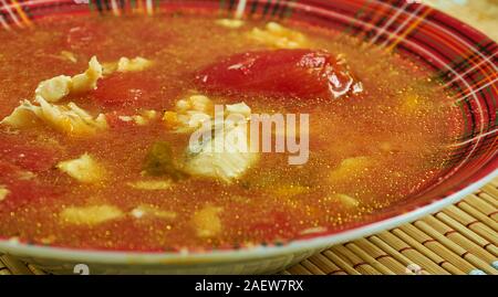 Bookbinders soup, snapper soup,seafood soup originating in the United ...