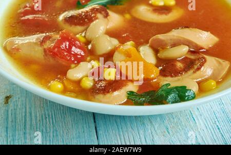Manestra, vegetable stew from Istria and made with spring corn, which ...