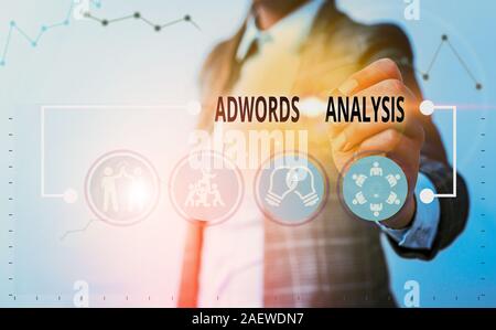 Conceptual hand writing showing Adwords Analysis. Concept meaning ...