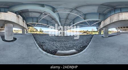 360° view of Under the A25 Bridge in Montreal - Alamy