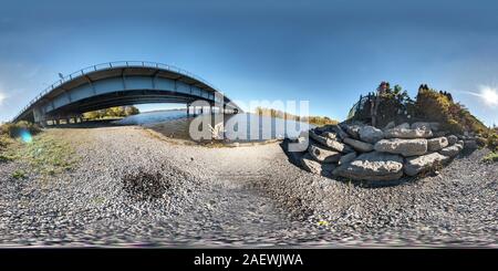 360° view of Under the A25 Bridge in Montreal - Alamy