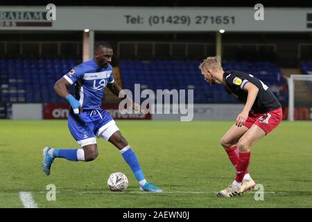 HARTLEPOOL, ENGLAND - NOVEMBER 10TH Gime Toure of Hartlepool Unitedtkes ...