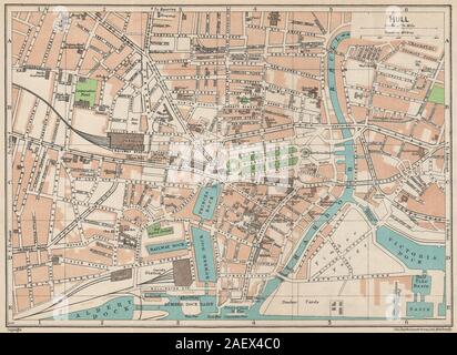 Old map of Hull, England, by John Speed, 1611 Stock Photo: 62674160 - Alamy