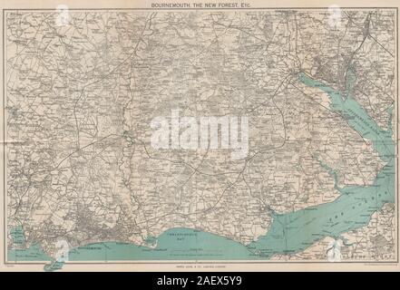 THE NEW FOREST & environs. Bournemouth Southampton Ringwood. WARD LOCK ...