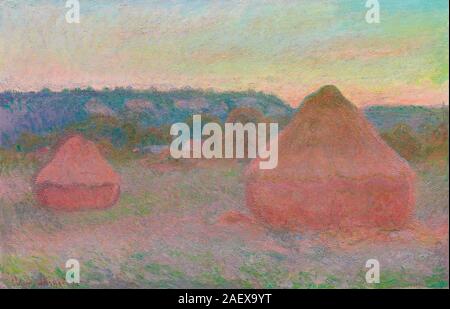 Claude Monet, Haystacks, (sunset), 1890–1891, Museum of Fine Arts ...