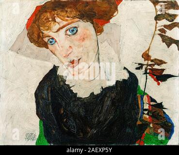 Egon Schiele - Portrait of Wally Neuzil - Leopold Museum, Vienna Stock ...