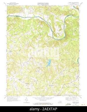 VA Conner Lake 184635 1968 24000 Inverted Stock Photo - Alamy