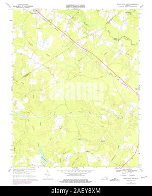 VA Disputanta South 184771 1968 24000 Inverted Stock Photo - Alamy