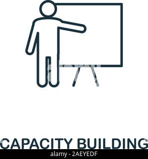 Capacity building banner web icon vector illustration concept with an ...
