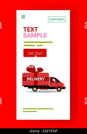 Santa driving van to delivery Christmas gifts illustration Stock Vector ...