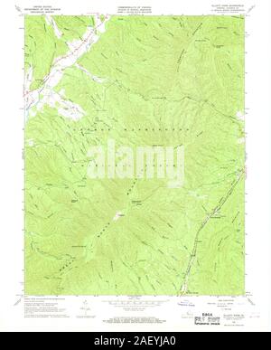 VA Elliott Knob 184883 1967 24000 Inverted Stock Photo - Alamy