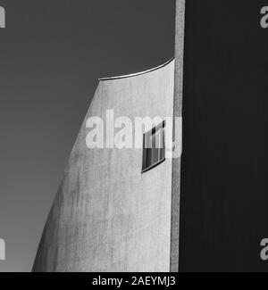 Betony building with one window Stock Photo - Alamy