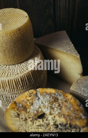 Piece of gorgonzola cheese on baking paper Stock Photo - Alamy