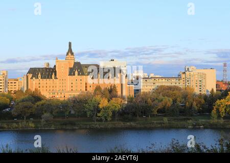 The historic Delta Bessborough Hotel in downtown Saskatoon ...