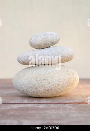 round stones are balancing on top of each other Stock Photo - Alamy
