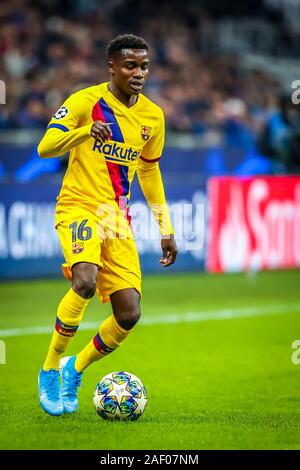 Moussa Wague of Barcelona during the UEFA Champions League stage match ...