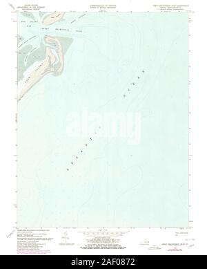 VA Great Machipongo Inlet 185207 1968 24000 Inverted Stock Photo - Alamy