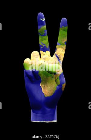 Africa map and African symbols Stock Photo - Alamy