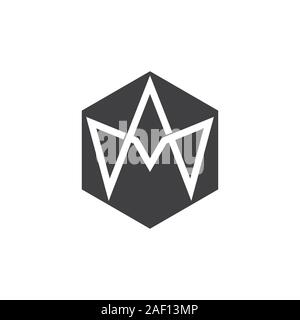 letter ma infinity simple overlap line logo vector Stock Vector Image ...