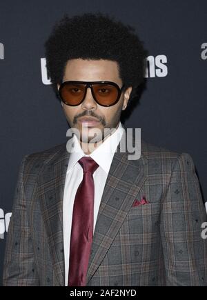 Hollywood, Ca. 11th Dec, 2019. The Weeknd, at Premiere Of A24's "Uncut ...