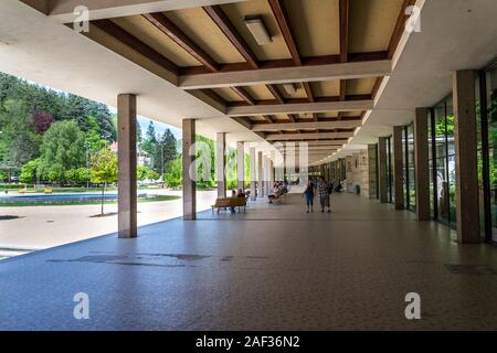LUHACOVICE, CZECH REPUBLIC - APRIL 30 2018: Vincentka spring at the ...
