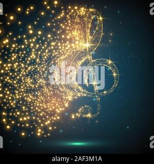 Music notes flow. Doodle music note drawing sheet patterns, vector ...